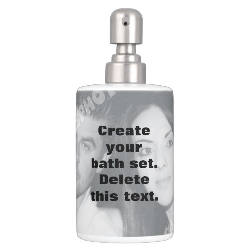Easily create your own custom bath set | Zazzle