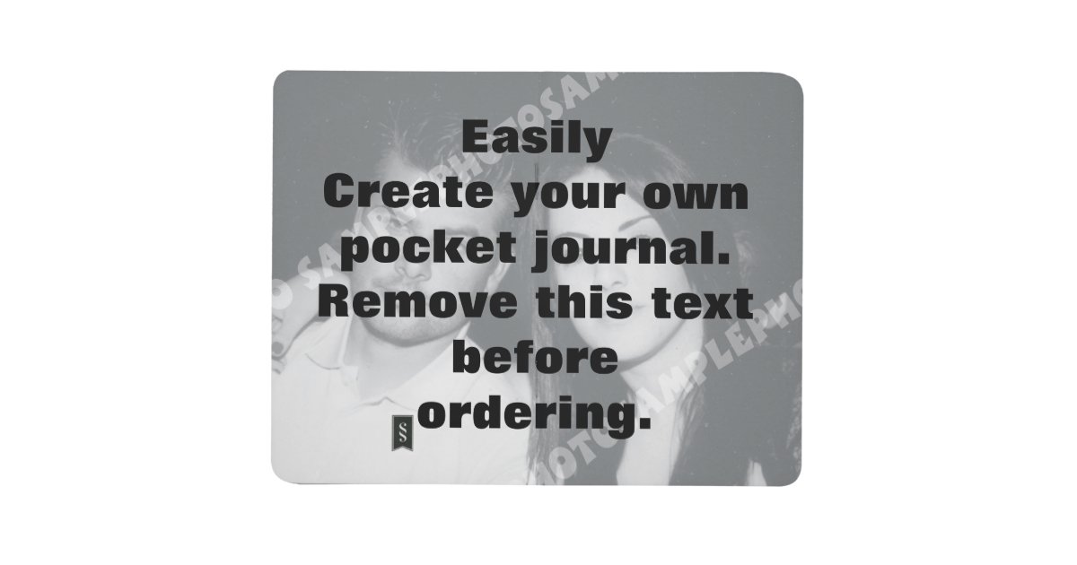 Easily create your own custom pocket journal | Zazzle