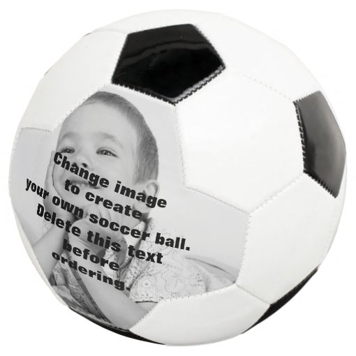 Easily create your own personalized photo soccer ball | Zazzle