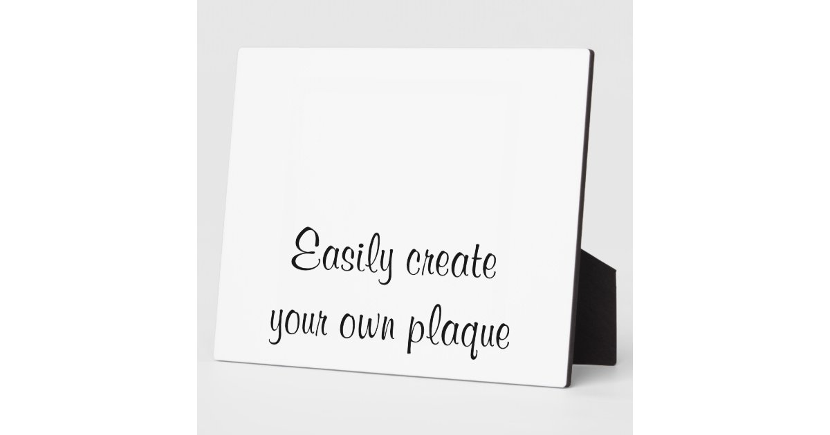 Easily Create Your Own Plaque - Horizontal - DIY | Zazzle