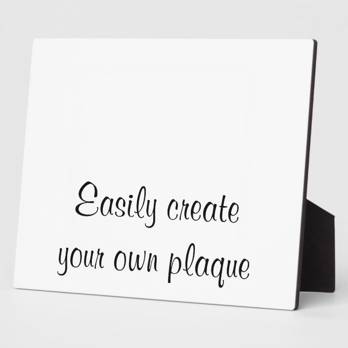 Easily Create Your Own Plaque - Horizontal - DIY | Zazzle.com
