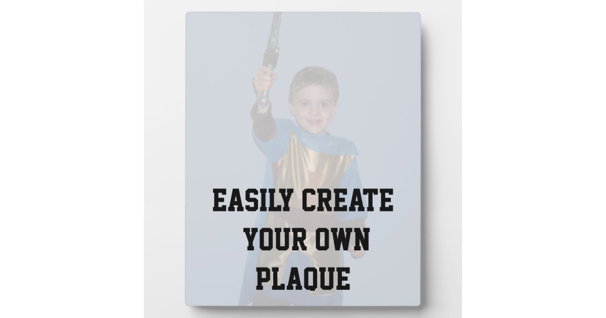 Easily Create Your Own Plaque - Vertical - DIY | Zazzle