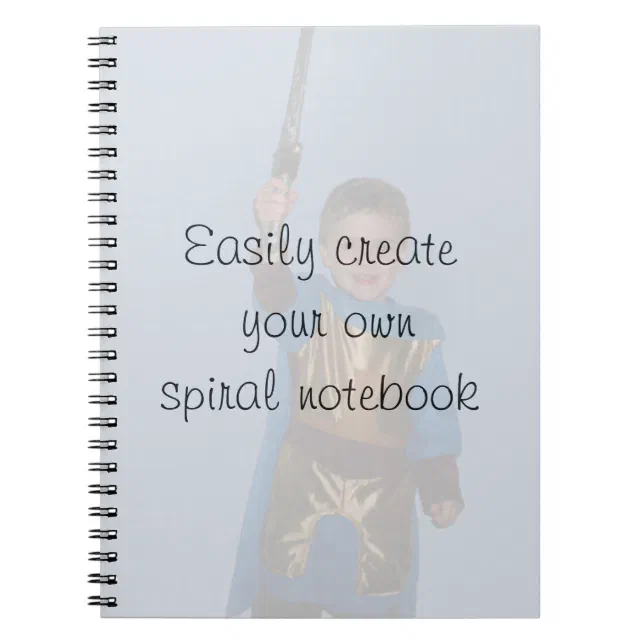 Easily Create Your Own Spiral Notebook - DIY | Zazzle