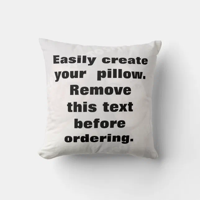 Easily create your photo throw pillow | Zazzle