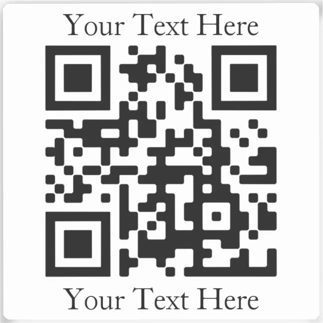 Easily Upload Your Own QR Code | Transparent Sticker | Zazzle