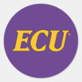 East Carolina University | ECU Logo Classic Round Sticker | Zazzle