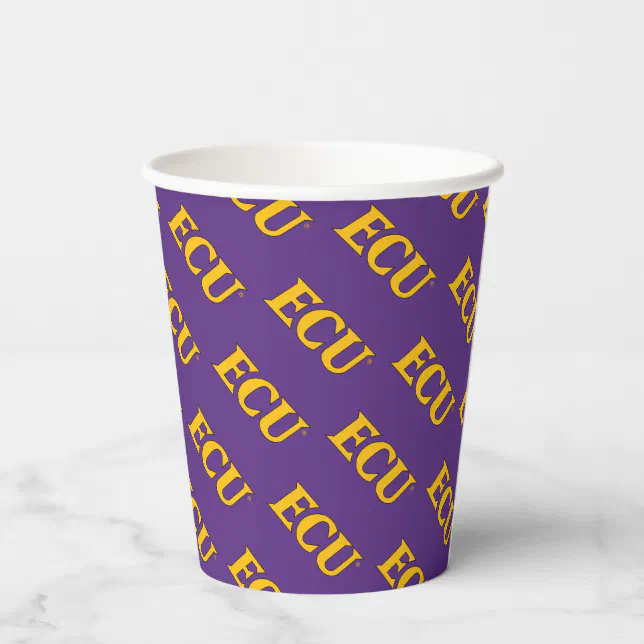 East Carolina University | ECU Logo Paper Cups | Zazzle