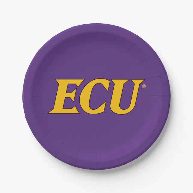 East Carolina University | ECU Logo Paper Plates | Zazzle