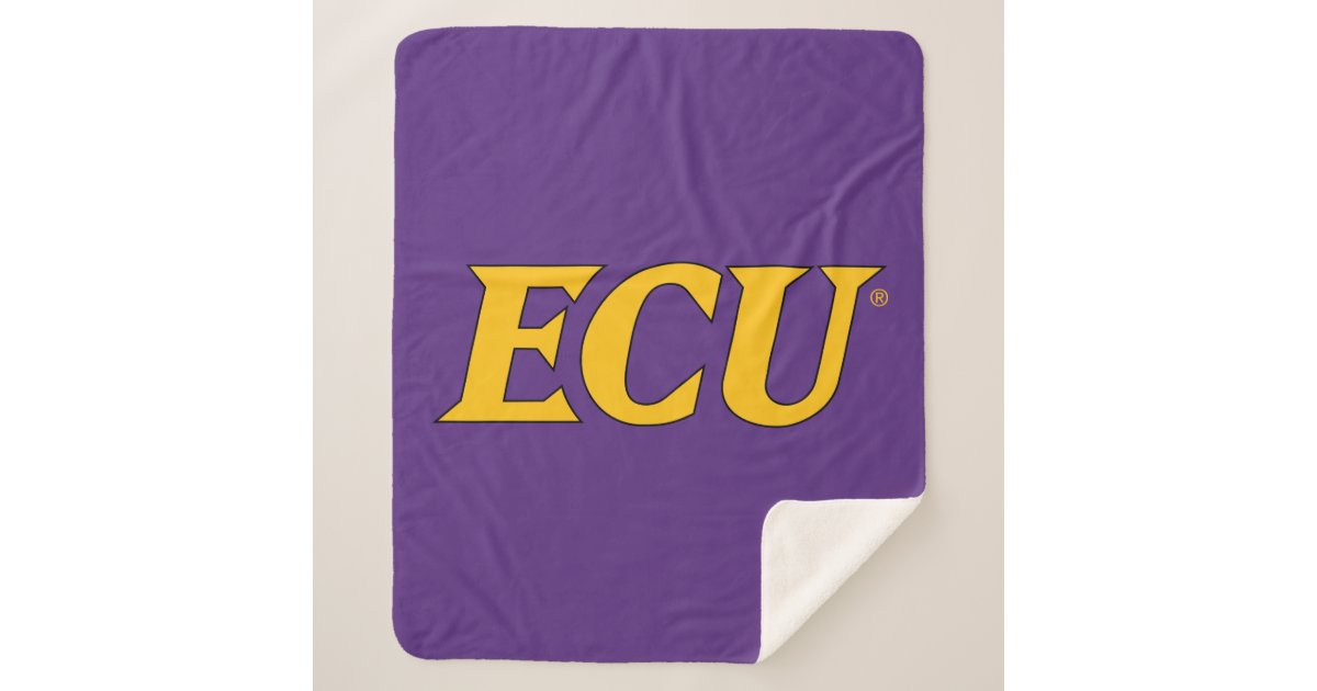 East Carolina University | ECU Logo Sherpa Blanket | Zazzle