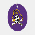 East Carolina University | ECU Pirates Metal Ornament | Zazzle