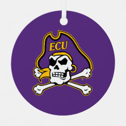 East Carolina University | ECU Pirates Metal Ornament | Zazzle