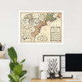 East Coast & Canada Map 1756 Poster | Zazzle