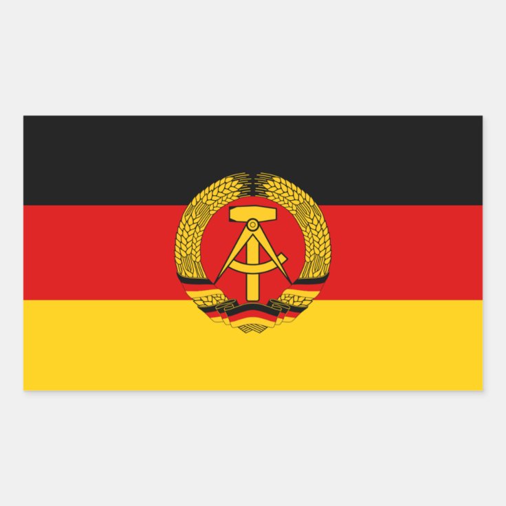 East German Flag Sticker | Zazzle