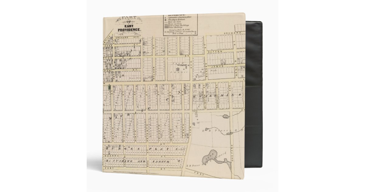 East Providence Rhode Island Map Binder | Zazzle