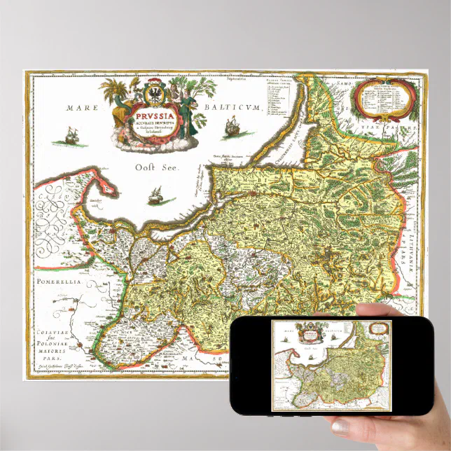 East Prussia Map Poster | Zazzle