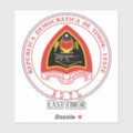 East Timor National Emblem Patriotic Sticker | Zazzle