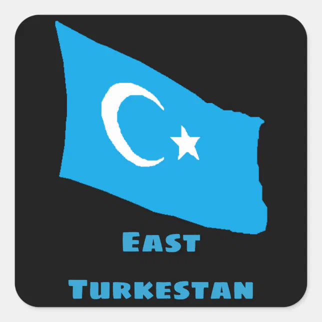 East Turkestan Flag Sticker | Zazzle
