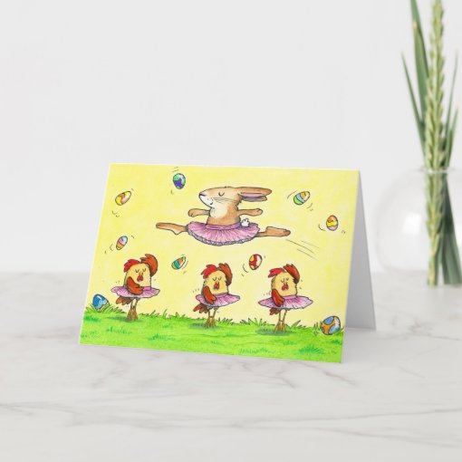 Easter Ballet greeting card by Nicole Janes | Zazzle
