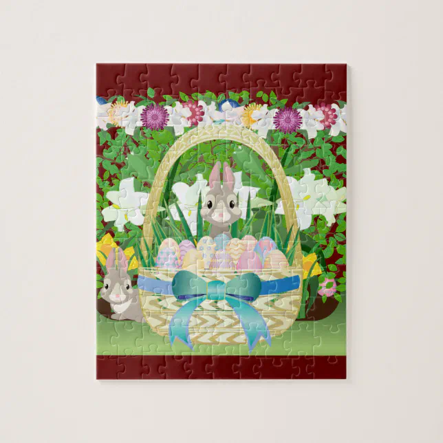 Easter Basket Jigsaw Puzzle | Zazzle