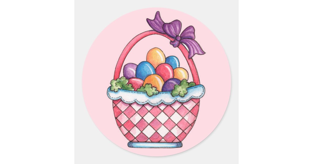 Easter Basket - Stickers | Zazzle