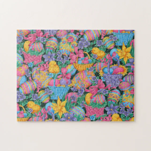 Easter Baskets and Eggs Jigsaw Puzzle | Zazzle