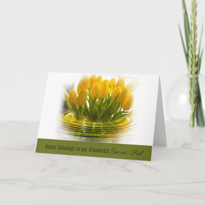 Easter Blessings Card - SECRET PAL | Zazzle.com