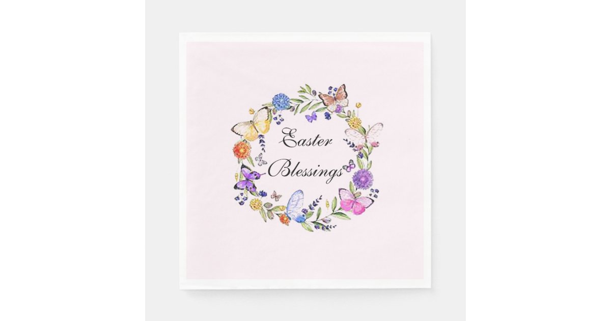 Easter Blessings Paper Napkins | Zazzle