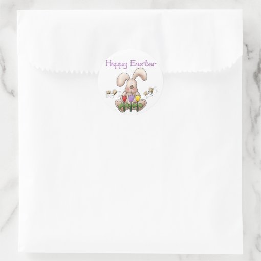 Easter Bunny 2 - Happy Easter Stickers | Zazzle