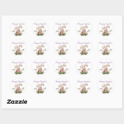 Easter Bunny 2 - Happy Easter Stickers | Zazzle