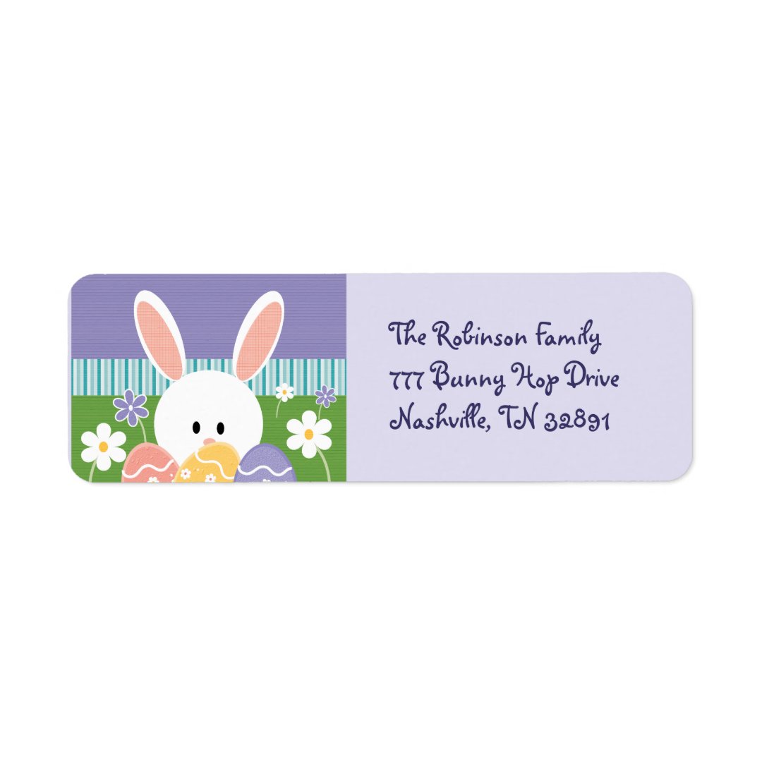 Easter Bunny Address Labels | Zazzle
