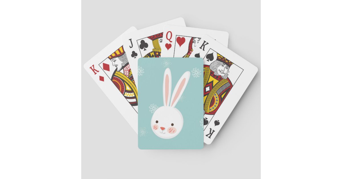 Easter Bunny Custom Playing Cards | Zazzle