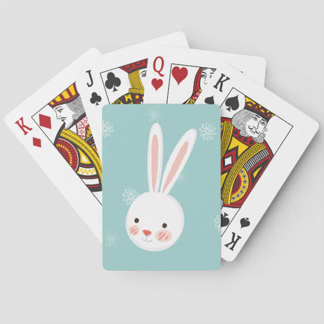 Easter Bunny Custom Playing Cards | Zazzle