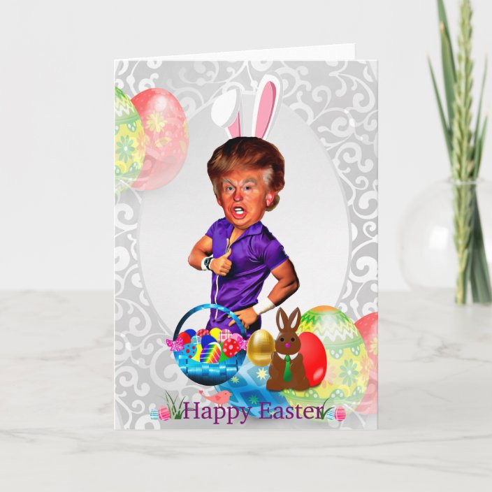 easter bunny donald trump holiday card | Zazzle.com