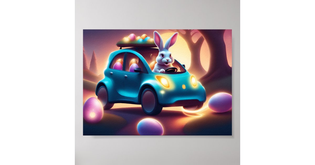 Easter Bunny EV Poster | Zazzle