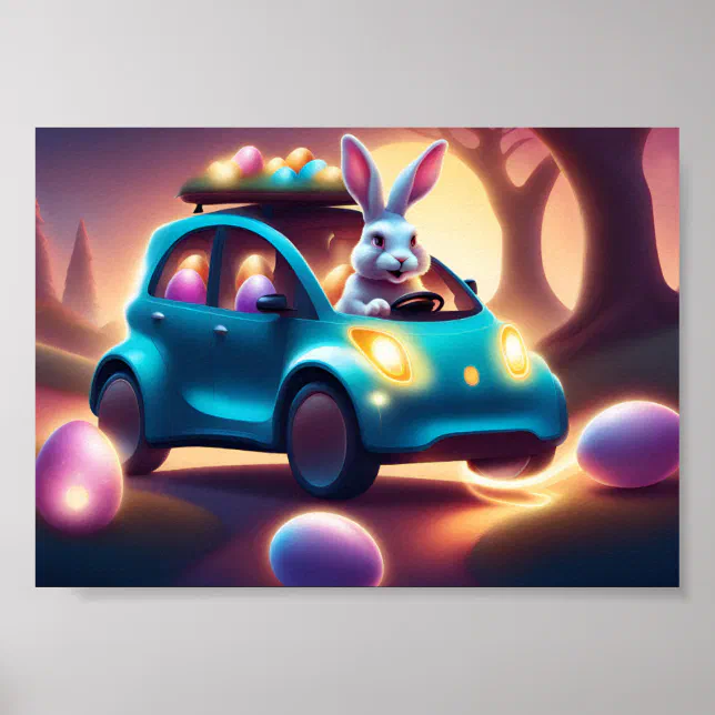Easter Bunny EV Poster | Zazzle