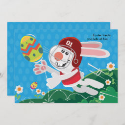Easter Bunny Football Invitation | Zazzle