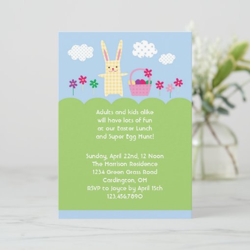 Easter Bunny Invitation | Zazzle