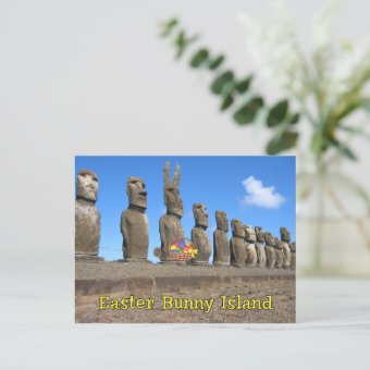 Easter Bunny Island Holiday Postcard | Zazzle