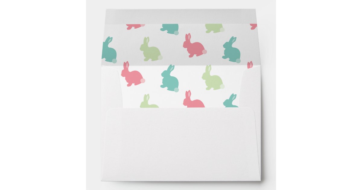 Easter Bunny Lined Envelopes | Zazzle
