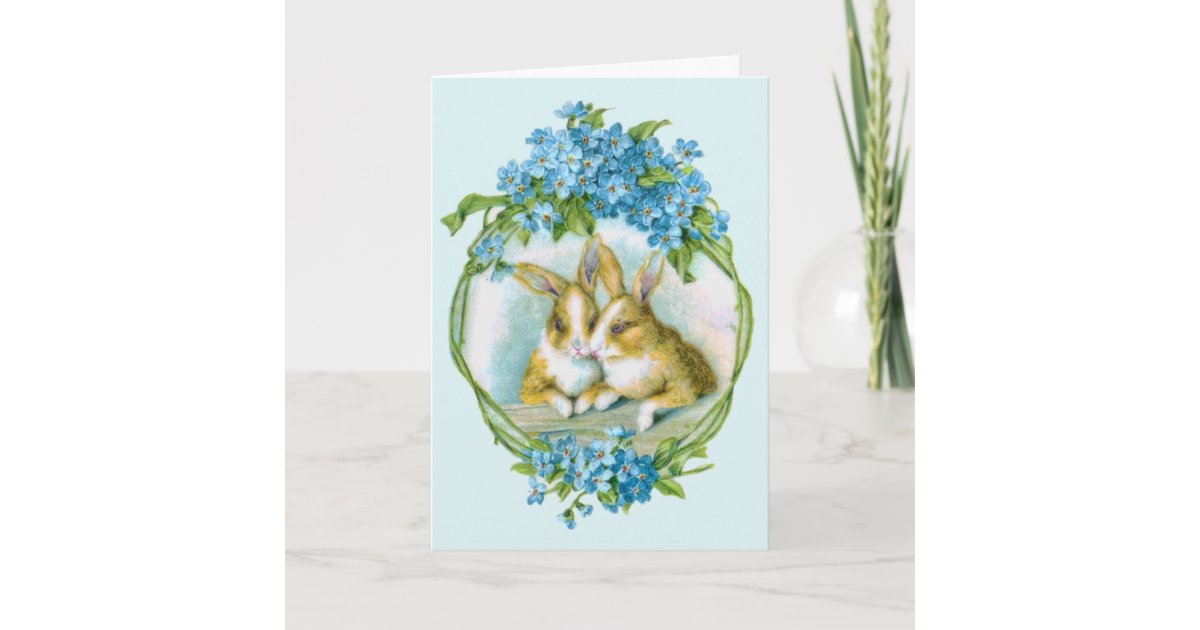Easter Bunny Love Card | Zazzle