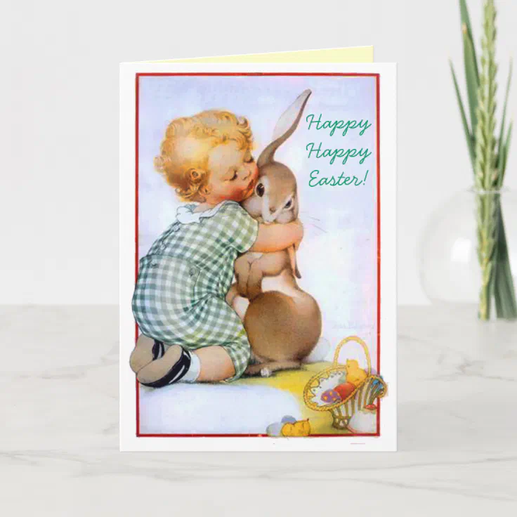 Easter Bunny Love Card | Zazzle