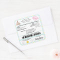 Easter Bunny Mail Shipping Label Sticker | Zazzle