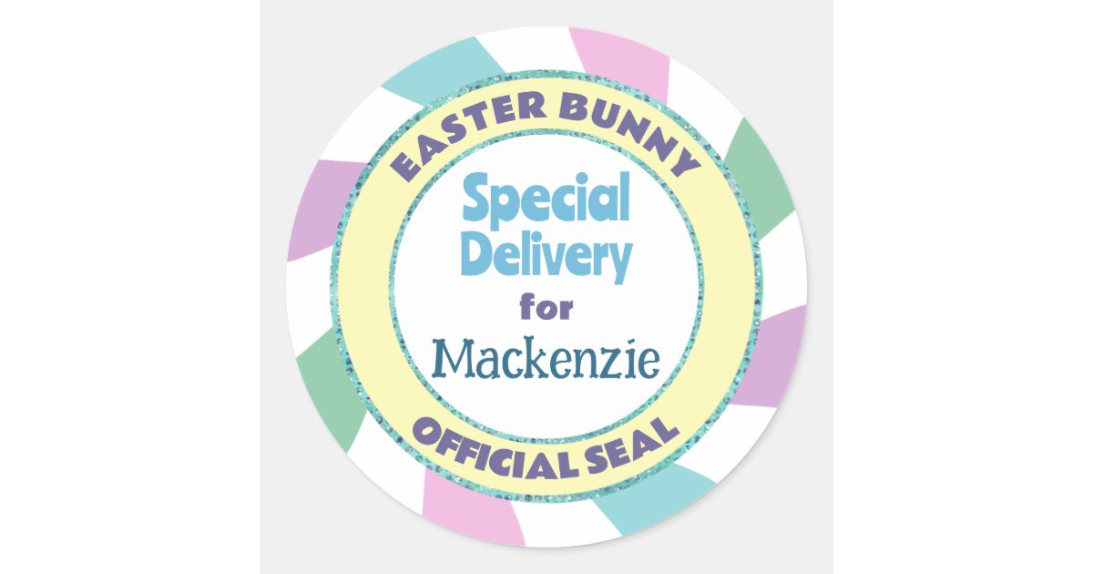 Easter Bunny Official Seal Special Delivery | Zazzle