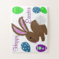 Easter Bunny Rabbit Decorated Eggs Jigsaw Puzzle | Zazzle