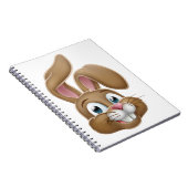 Easter Bunny Rabbit Face Cartoon Notebook | Zazzle