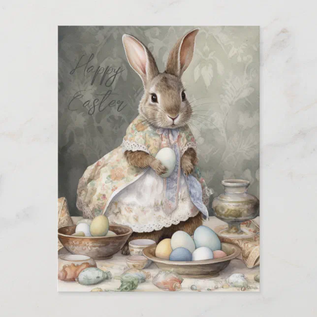 Easter Bunny Vintage Postcard | Zazzle