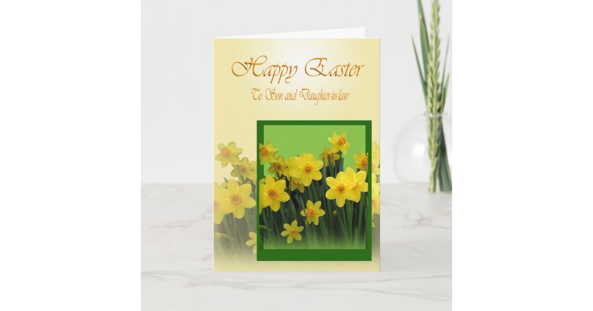 Easter Card To Son And Daughter In Law Zazzle