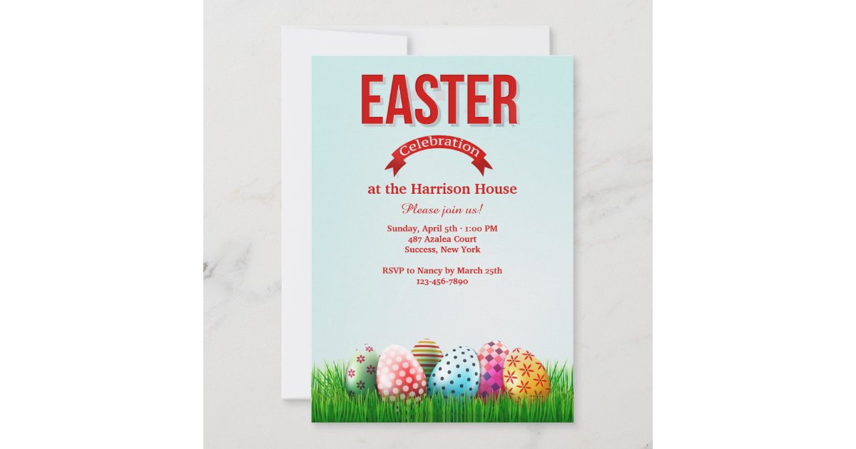 Easter Celebration Invitation | Zazzle