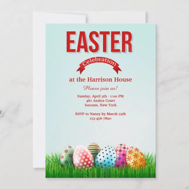 Easter Celebration Invitation | Zazzle