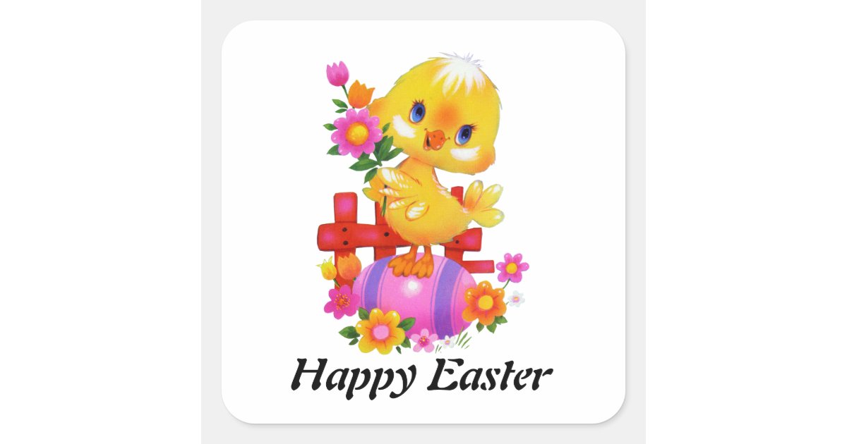 Easter Chick sticker | Zazzle